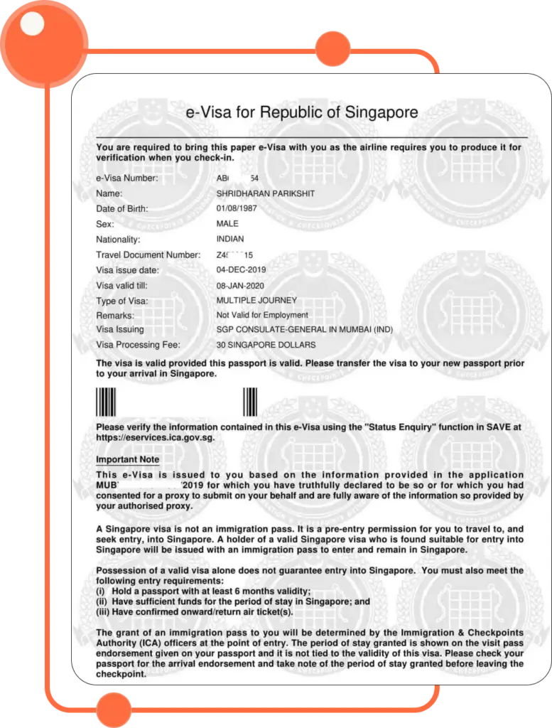 Pakistan - Singapore Evisa